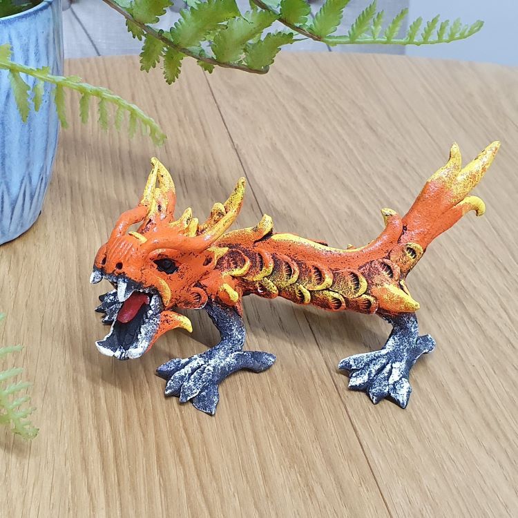 Handmade Multi Coloured Dragon Collection Ornament Sculpture