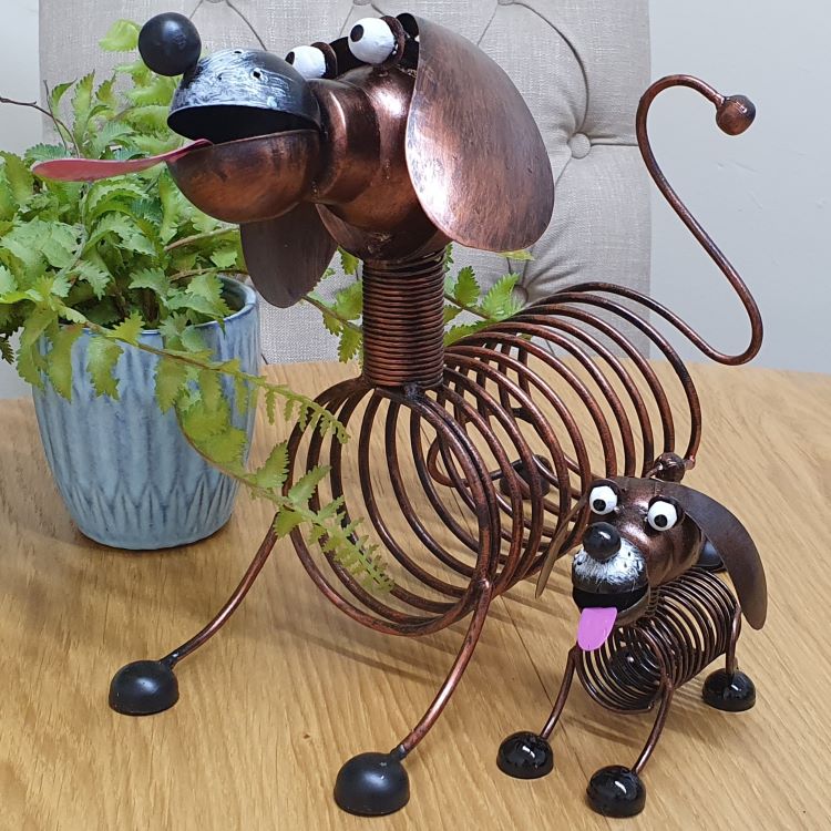 Metal Springy Head Dog Letter Holder