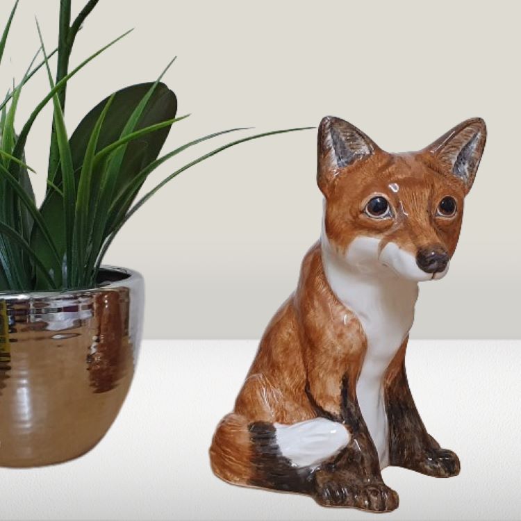 Ceramic Fox Money Box