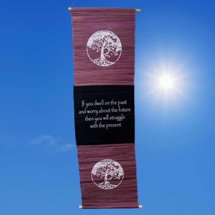If you Dwell on the Past Hanging Affirmation Banner