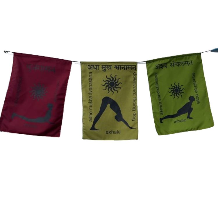 Yoga Pose Flags Garland