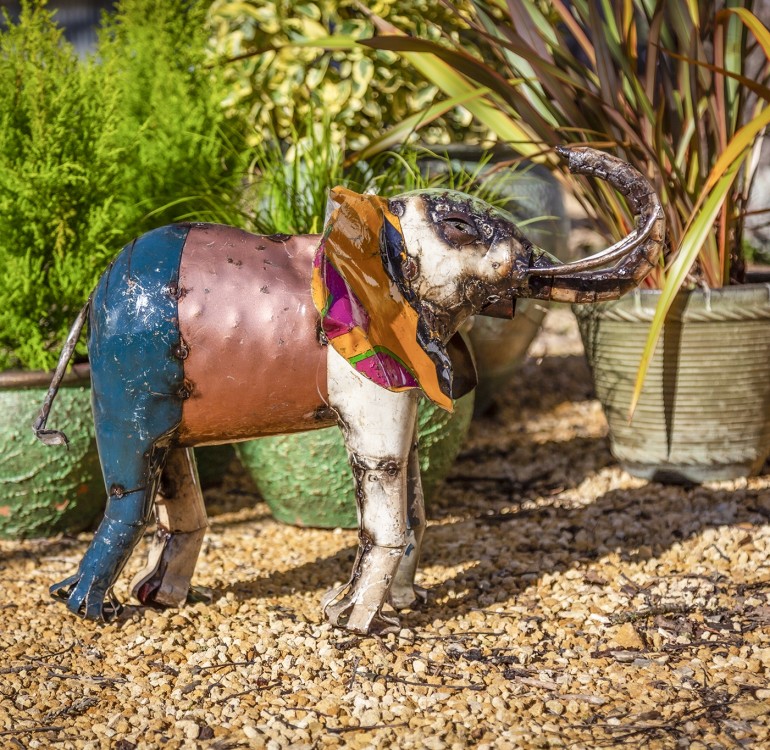 Recycled Metal Elephant