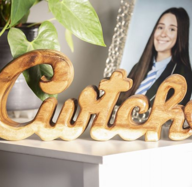 Carved Wooden Word Cwtch