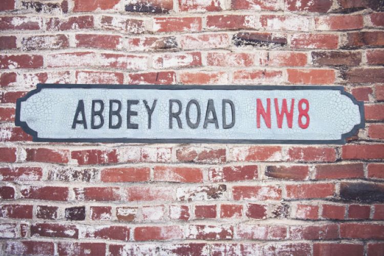 Abbey Road Wooden Street Sign